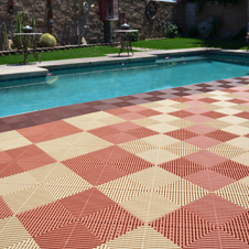 Swisstrax Flow-Through, Slip Resistant Pool Deck Tile